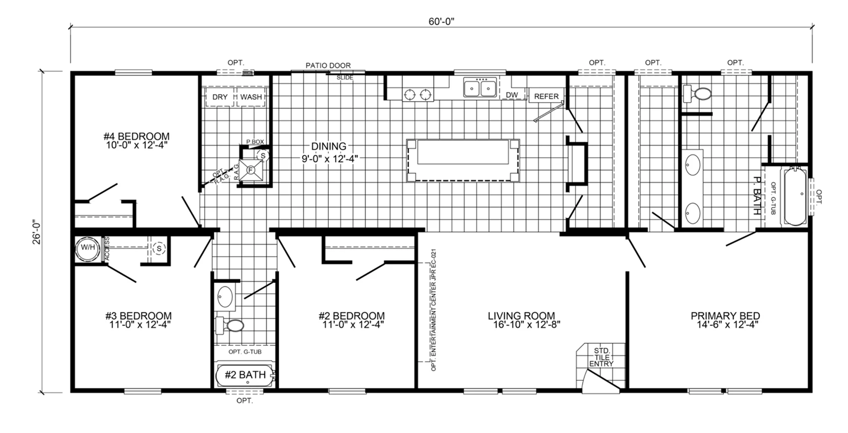 The Legend Mobile Home 4 Bed 2 Bath Modern Family Home